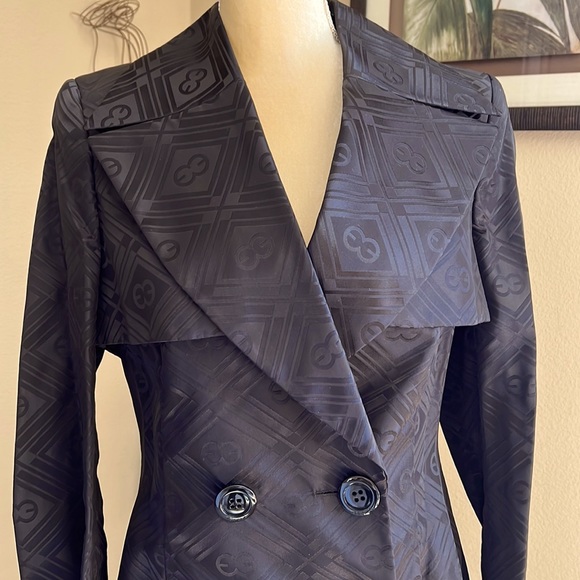 Escada | Jackets & Coats | Authentic Escada Satin Trench Coat Sz 36 ...